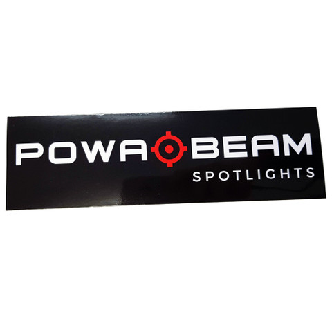 Powa Beam Spotlights Bumper Sticker | Outdoors Warehouse