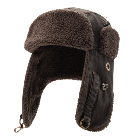 Burke & Wills Rustic Brown Trapper Hat | Outdoors Warehouse