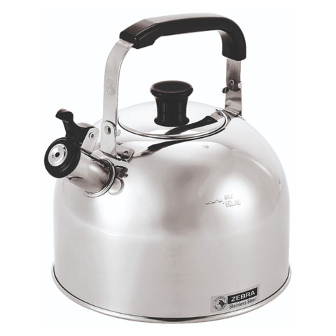 Zebra Stainless Steel Whistling Kettle 3.5L | Outdoors Warehouse