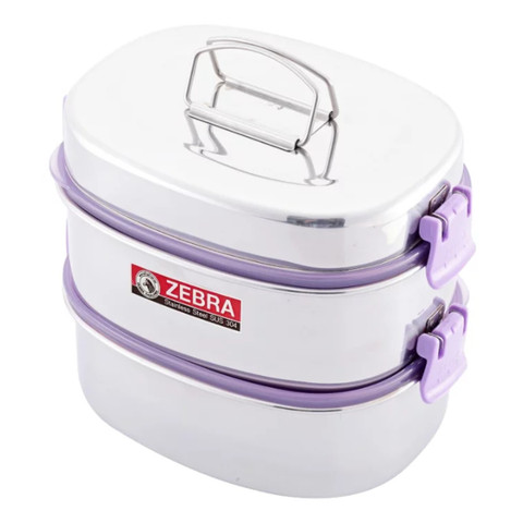 Zebra Two Tiered Lunch Box | Outdoors Warehouse