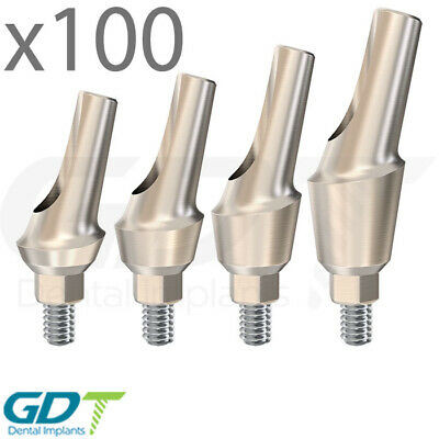 100 Anatomic Angulated Abutment 15??, Internal Hex Dental Implant For ...