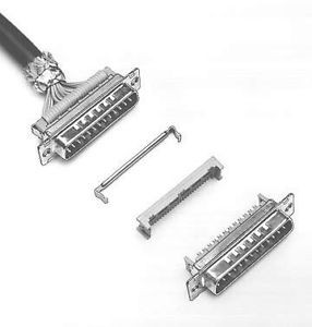 D-Sub Standard Connectors 25P OPEN COVER PLUG UNTHREADED INSERT (10 ...