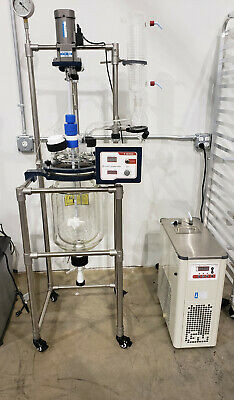 10 Liter Single-Jacket Glass Reactor - SPW Industrial