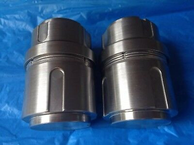 2 GRINDING JARS for RETSCH MM 400 MM400 QIAGEN TISSUELYSER II MILL ...
