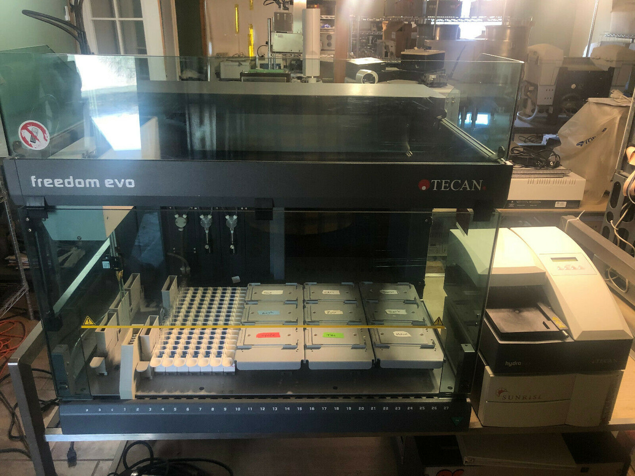 Tecan Freedom EVO Liquid Handler w Reader & Washer