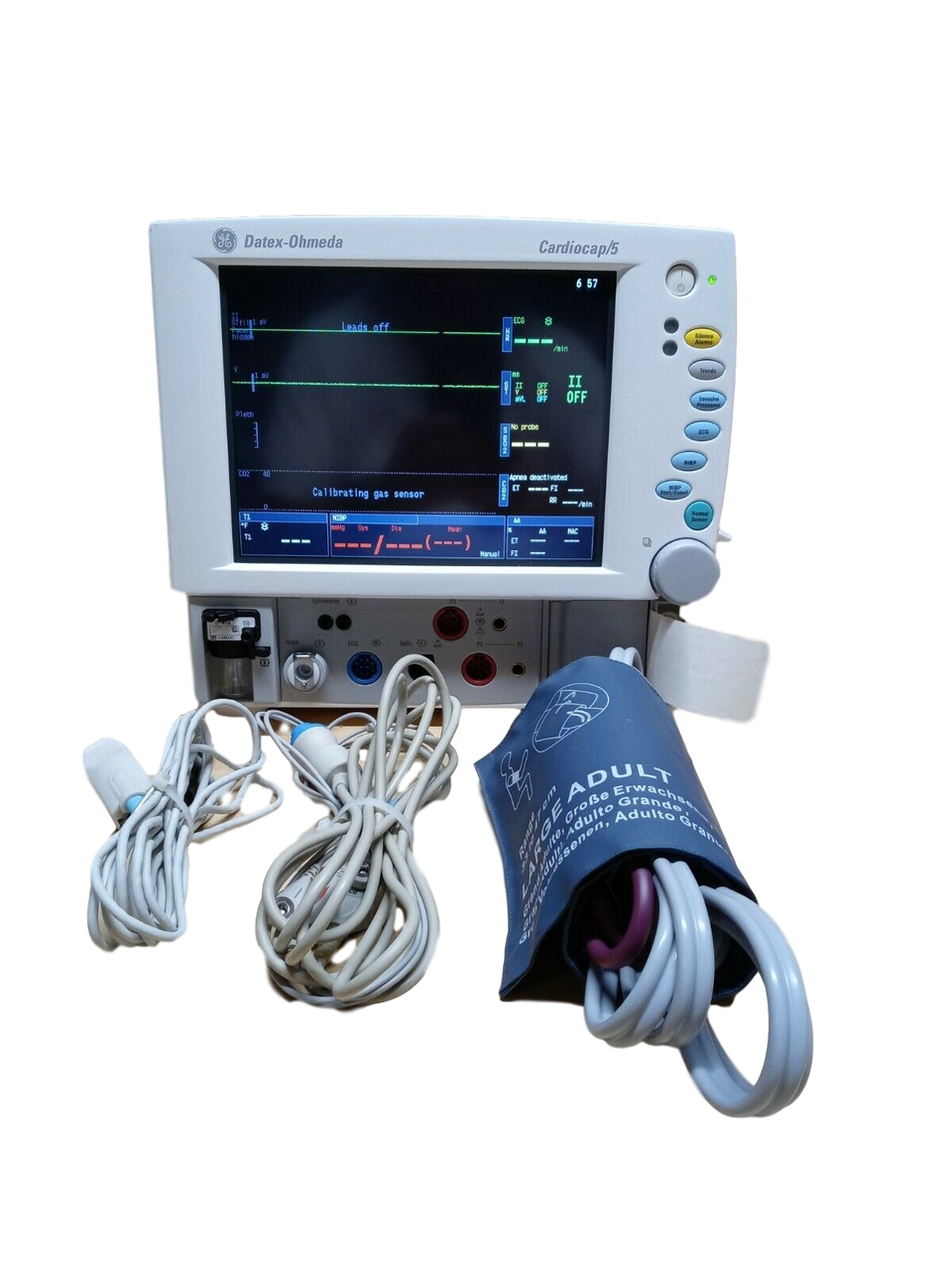GE Datex-Ohmeda Cardiocap/5 for Anesthesia Patient Monitor w/Accessories