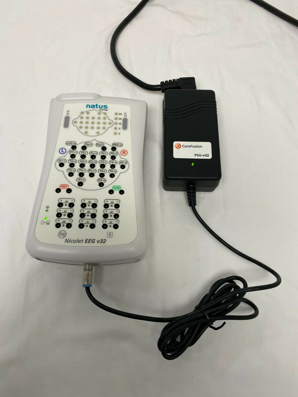 Nicolet Natus EEG v32 REF: 515-019000 w/ PSU-v32 Power Supply - SPW ...