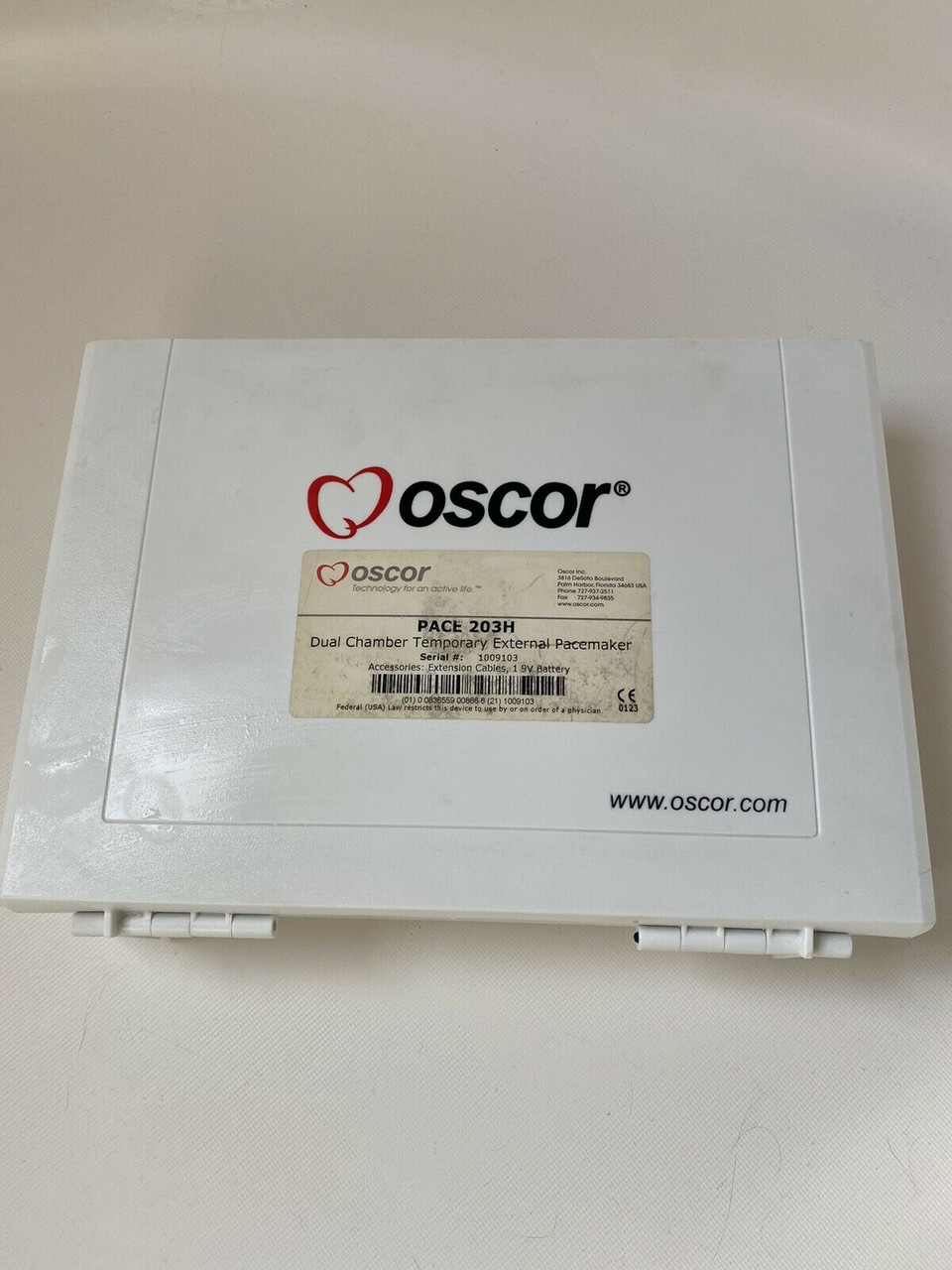 OSCOR Inc PACE 203H External Dual Chamber Temporary Pacemaker OPENED ...