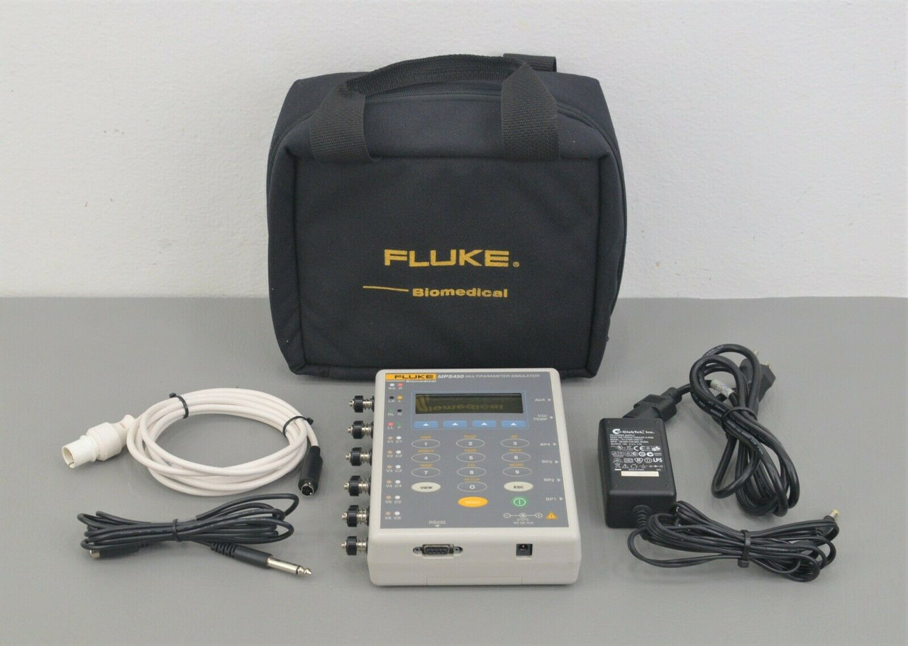 Fluke Biomedical Mps450 Multiparameter Ecg Simulator W/ Case & Accs ...