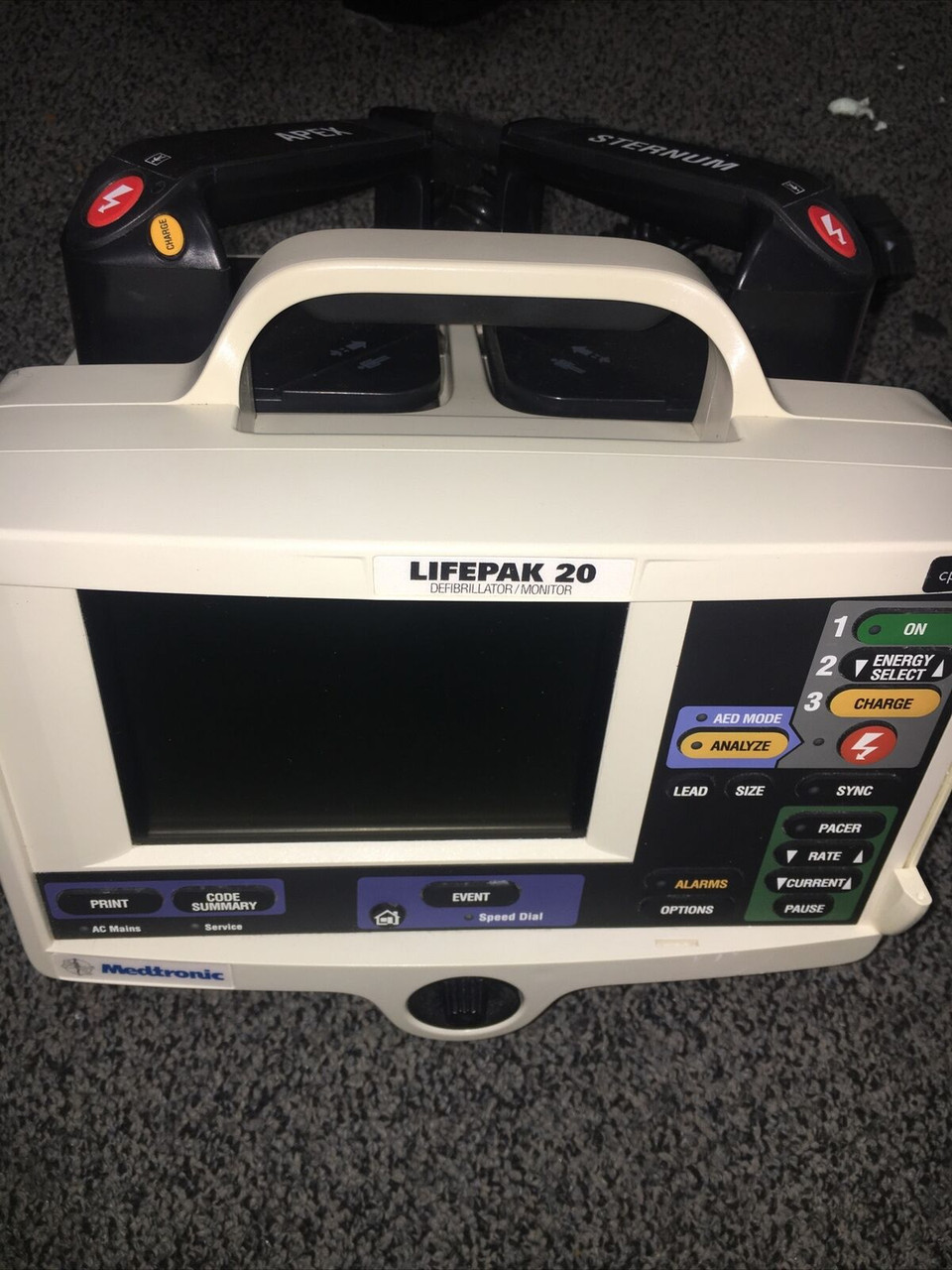 Physio Control Lifepak 20 Biphasic 3 Lead Ecg Pacing Analyze And ...
