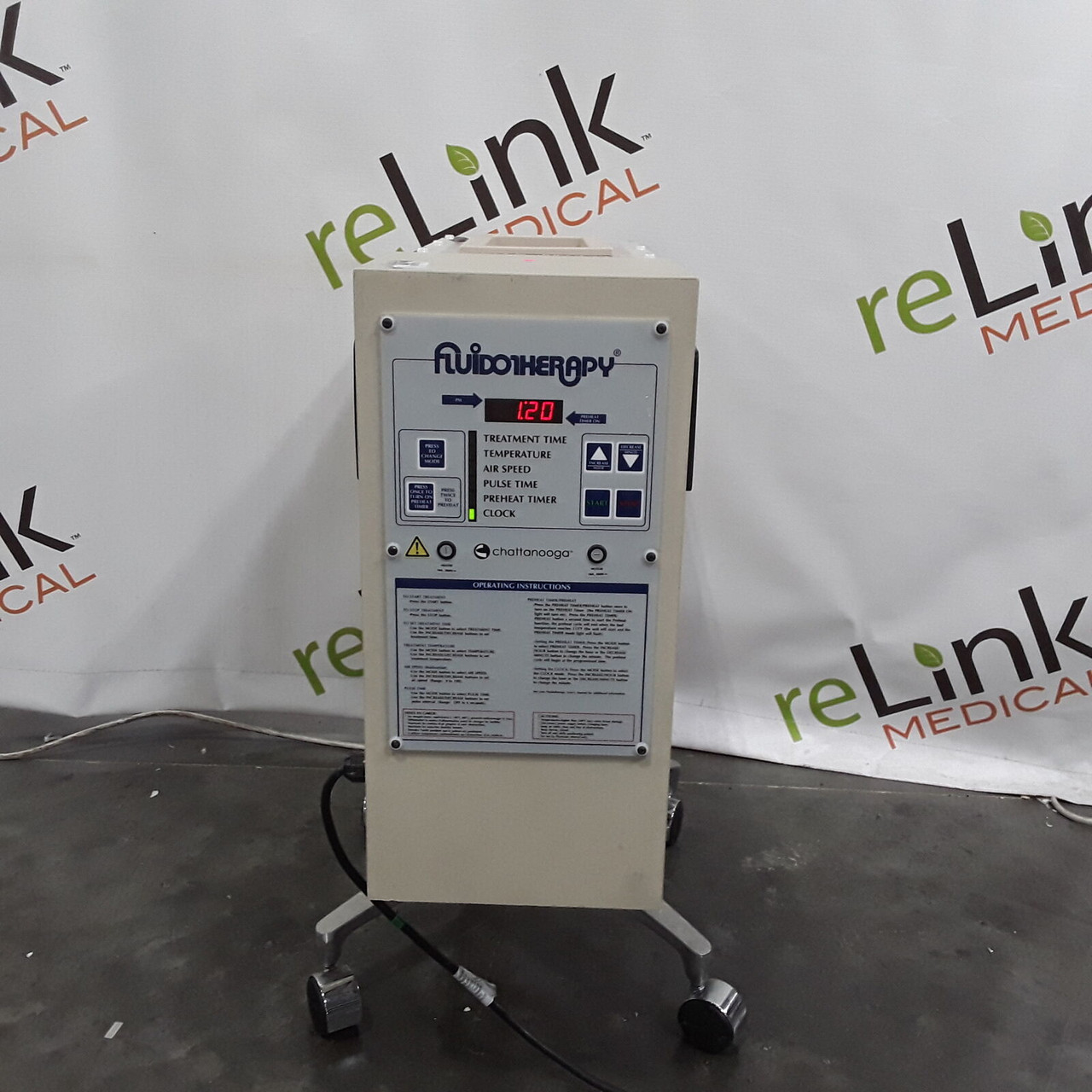 Fluidotherapy Model Flu110D Dry Heat Therapy Unit