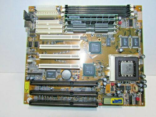 Intel Socket 7 Motherboard Mb82165087 + Pentium Mmx + Ram - SPW Industrial