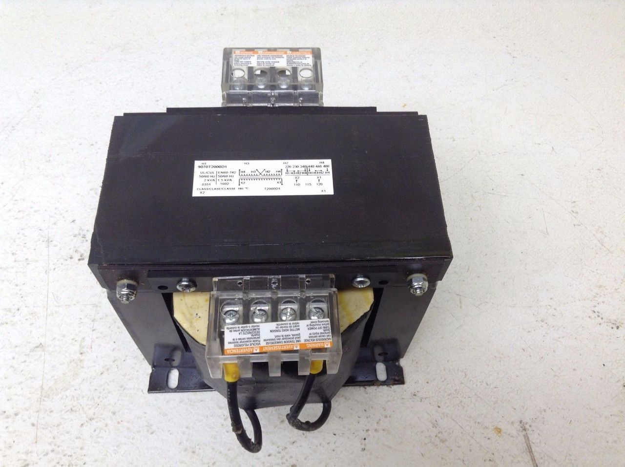 Square D 9070T2000D1 2 kVA Single Phase Transformer 2000 VA 9070 T2000D1