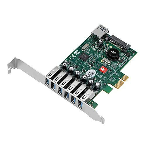 7-Port Usb 3.0 5Gbps Pcie Expansion Card With Full And Low Profile ...