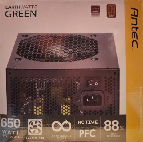 Antec Earthwatts Green 650W Ea-650 Atx Power Supply Psu - SPW Industrial