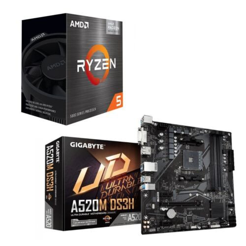 Amd Ryzen 5 5600G Cpu + Gigabyte A520M Ds3H Amd Am4 Microatx Motherboard Combo - SPW Industrial