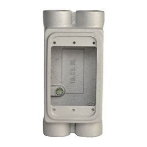 Cast Device Box, FSCD, 1 Gang, 1/2 Hub, Malleable Iron - SPW Industrial