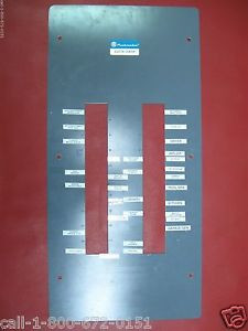 Used 200 Amp Pushmatic Electri-Center Bulldog Panel Cover 40 Space ...
