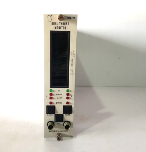 Shop Bently Nevada Dual Thrust Monitor 3300/20 12 01 00 01 01 / Ping ...