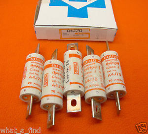 5 Gould Shawmut Amp Trap A4J70 Fuse 70 Amp 600 Volts A4J Class J - SPW ...