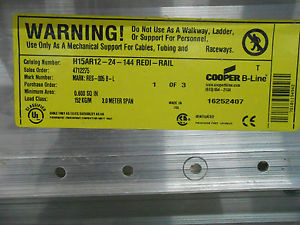 COOPER B-LINE H15AR12-24-144 REDI RAIL CABLE TRAY - SPW Industrial
