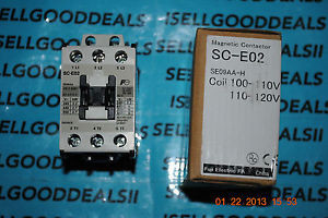 Fuji Electric SC-E02 Contactor/Relay 110-120VAC SE09AA-H New - SPW Industrial