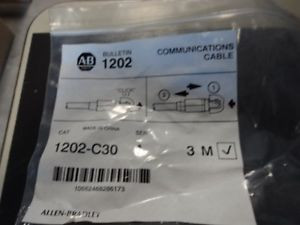 4 New Allen Bradley Communication Cables 1202-C30 Series A 3 Meters ...
