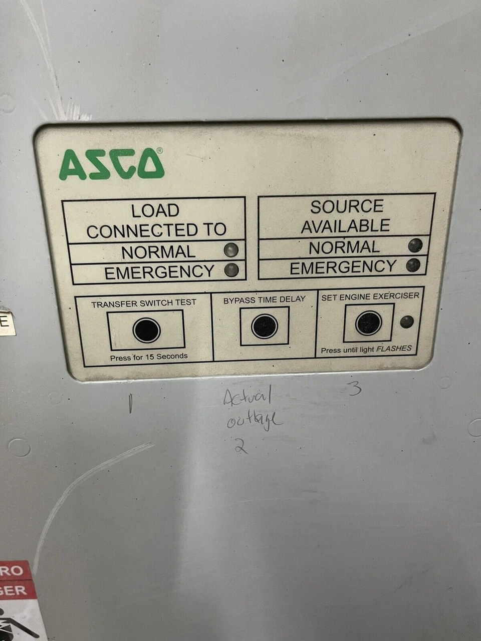 ASCO Automatic Transfer Switch 300 Series 400 AMP 480V