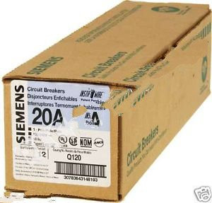 Buy - Box of 11 New Siemens Q120 Plug-In Circuit Breaker Type QP 1-Pole 20A