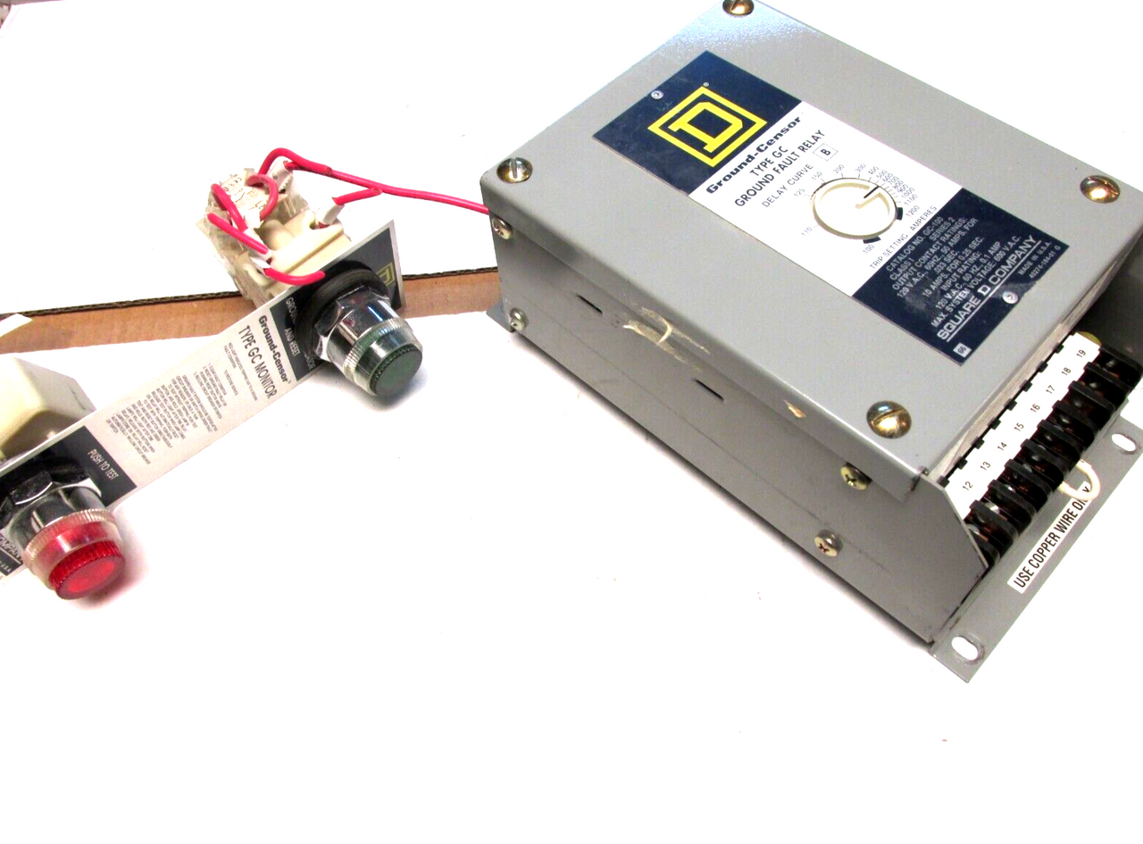 Square D Ground Censor Gc100 Ground Fault Relay - SPW Industrial