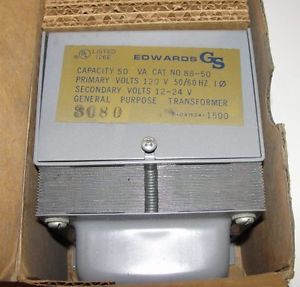New Edwards 88-50 88 Series Signaling Transformer 120V 60Hz 50 Watts at ...
