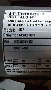 ITT Standard Heat Exchanger Model BCF - SPW Industrial