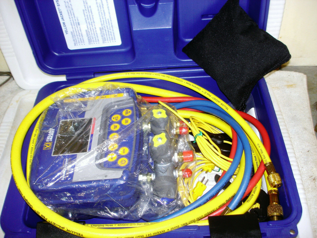 Yellow Jacket 40815 Refrigeration System Analyzer w/ 4-Valves - SPW ...