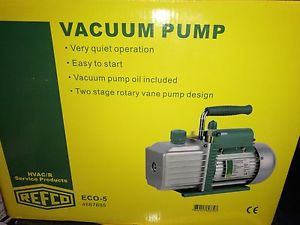 Refco Hvac 2 Stage Vacuum Pump 1/2 Hp 25 Microns # Eco-5 Local Pickup ...