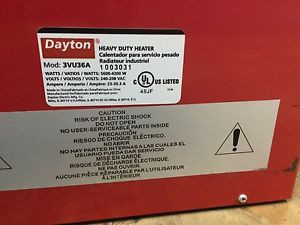 Dayton Heavy Duty Heater - SPW Industrial