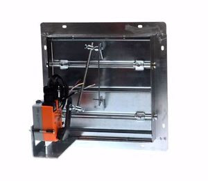 Motorized Shutter Damper for 16 Fan Flanged Frame Powered Louver ...