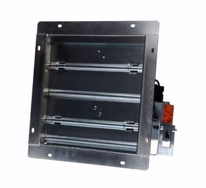 Motorized Shutter Damper for 20 Fan Flanged Frame Powered Louver ...