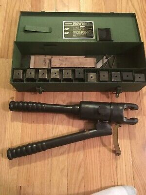 Burndy Hypress Hydraulic Crimper Tool Ram 10 Dies Y-34A Y34A Set - SPW ...