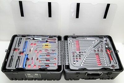 Military Electronic Tool Kit W Custom Rolling Travel Case - SPW Industrial