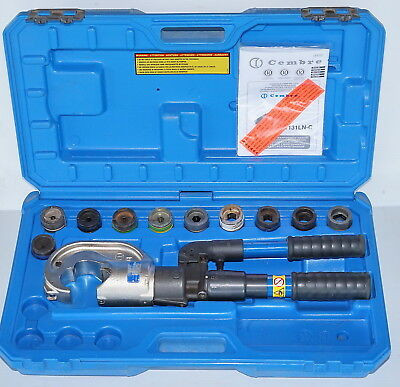 Cembre Ht131-Lnc 130Kn Hydraulic Hand Crimping Tool Crimper + Full Set ...