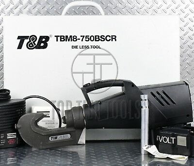 Thomas & Betts Tbm8-750Bscr 12 Ton Cordless Dieless Hydraulic Crimping ...