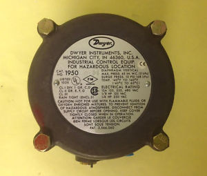 Dwyer 1950-0-2F Explosion-proof Differential Pressure Switch - SPW ...