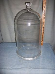 Buy - VINTAGE PYREX VACUUM BELL CHAMBER LAB/SCIENCE FLANGED BOTTOM