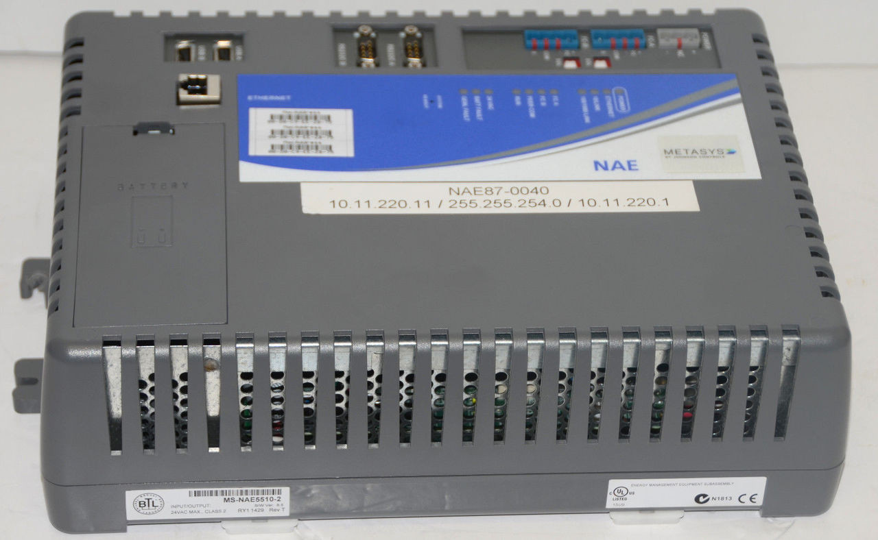 Johnson Controls Metasys MS-NAE5510-2 Controller NAE 5510 Version 6.5