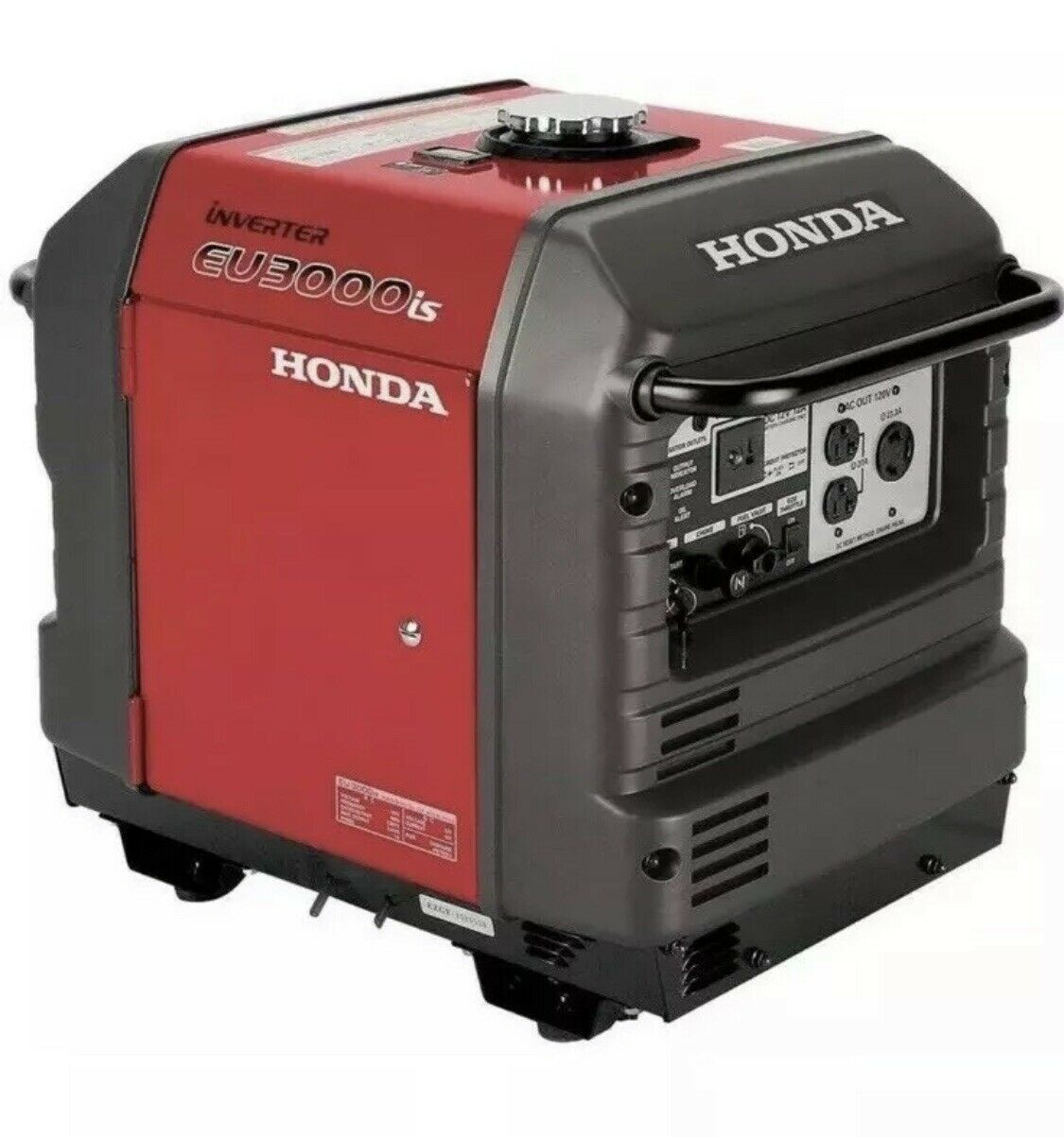 Honda EU3000is 3000 Watt Portable Quiet Inverter Parallel Gas Power ...