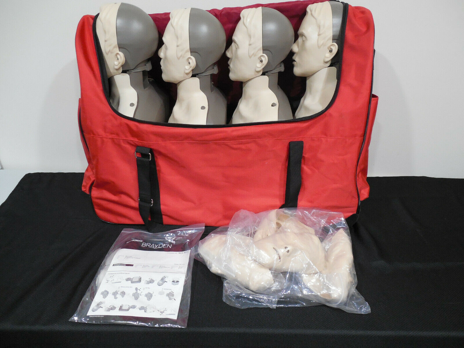 CPR Training Manikins - Set of 4 Adult Brayden Big Red Manikins ...