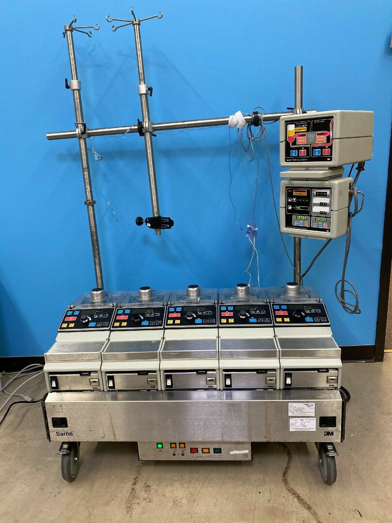Stockert SIII S3 Heart &Lung Prefusion Sytem w/4x Roller 1x Double Head ...