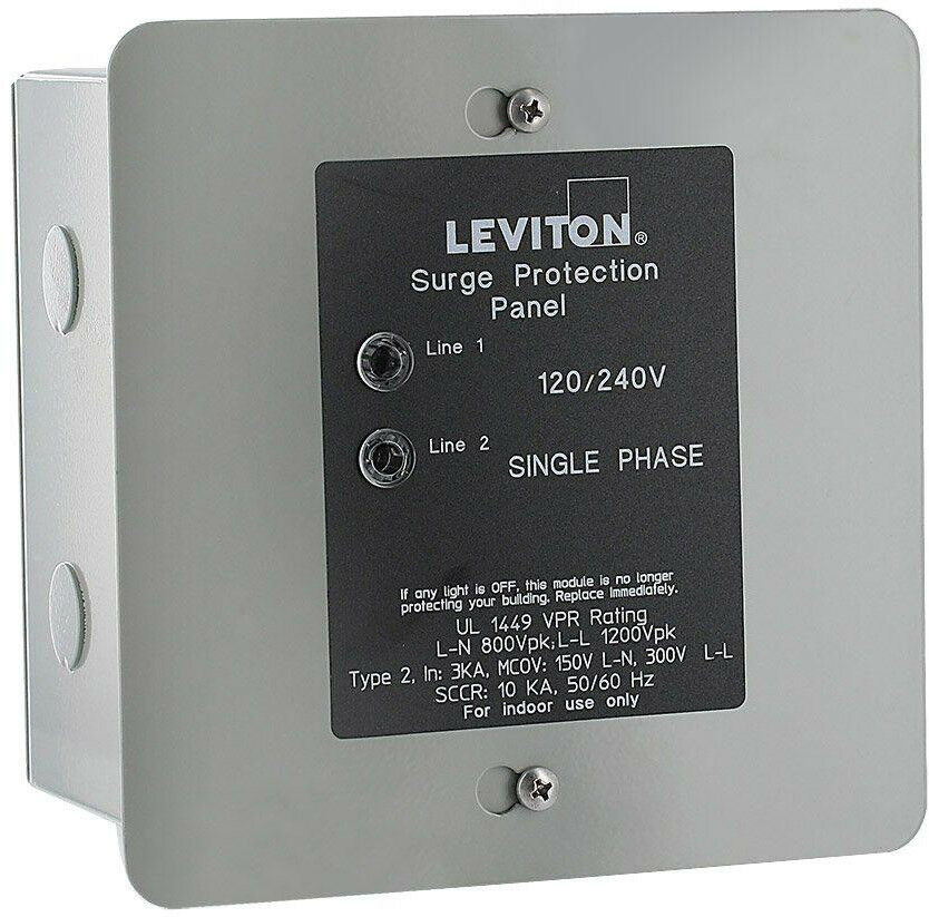 Surge Protection Panel Protector Transient Voltage Diverter Leviton 120 ...