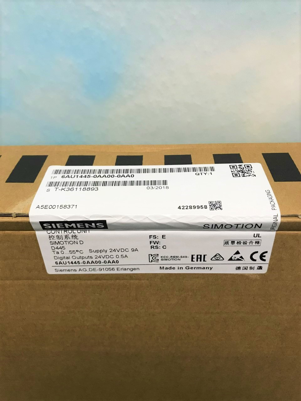 New Siemens 6AU1445-0AA00-0AA0 SIMOTION DRIVE-BASED CONTROL UNIT D445 ...