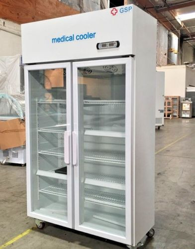 NEW 70" Medical Cooler 2 Door Pharmacy Lab Clinic Refrigerator Medicine ...